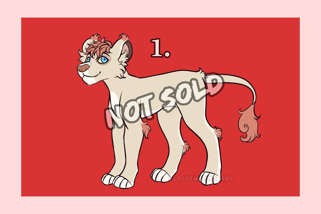 LION CUBS - Fursona Design Adopts! (price REDUX) - Etsy