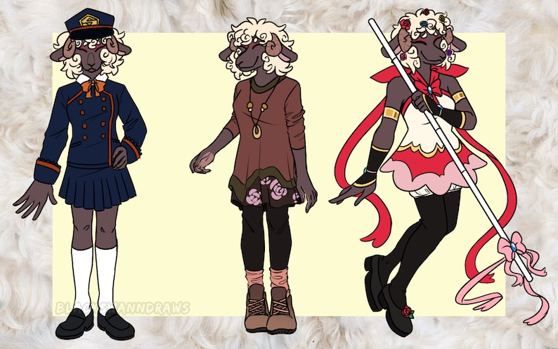 Character Reference Sheet - Digital Commissions (READ DESCRIPTION FIRST ...