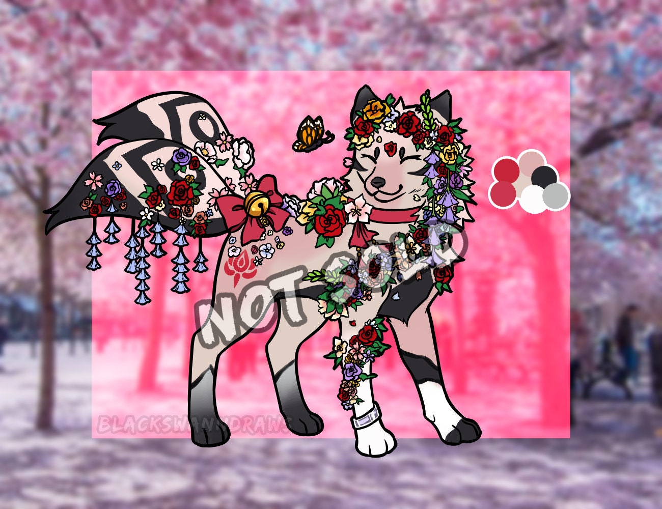 SEASONAL KITSUNE - Fursona Design Adopts - Etsy