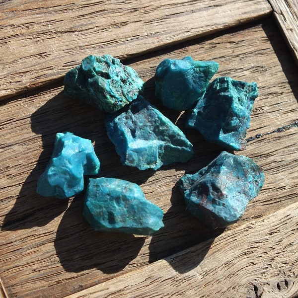 Raw Green Blue Rock - Etsy