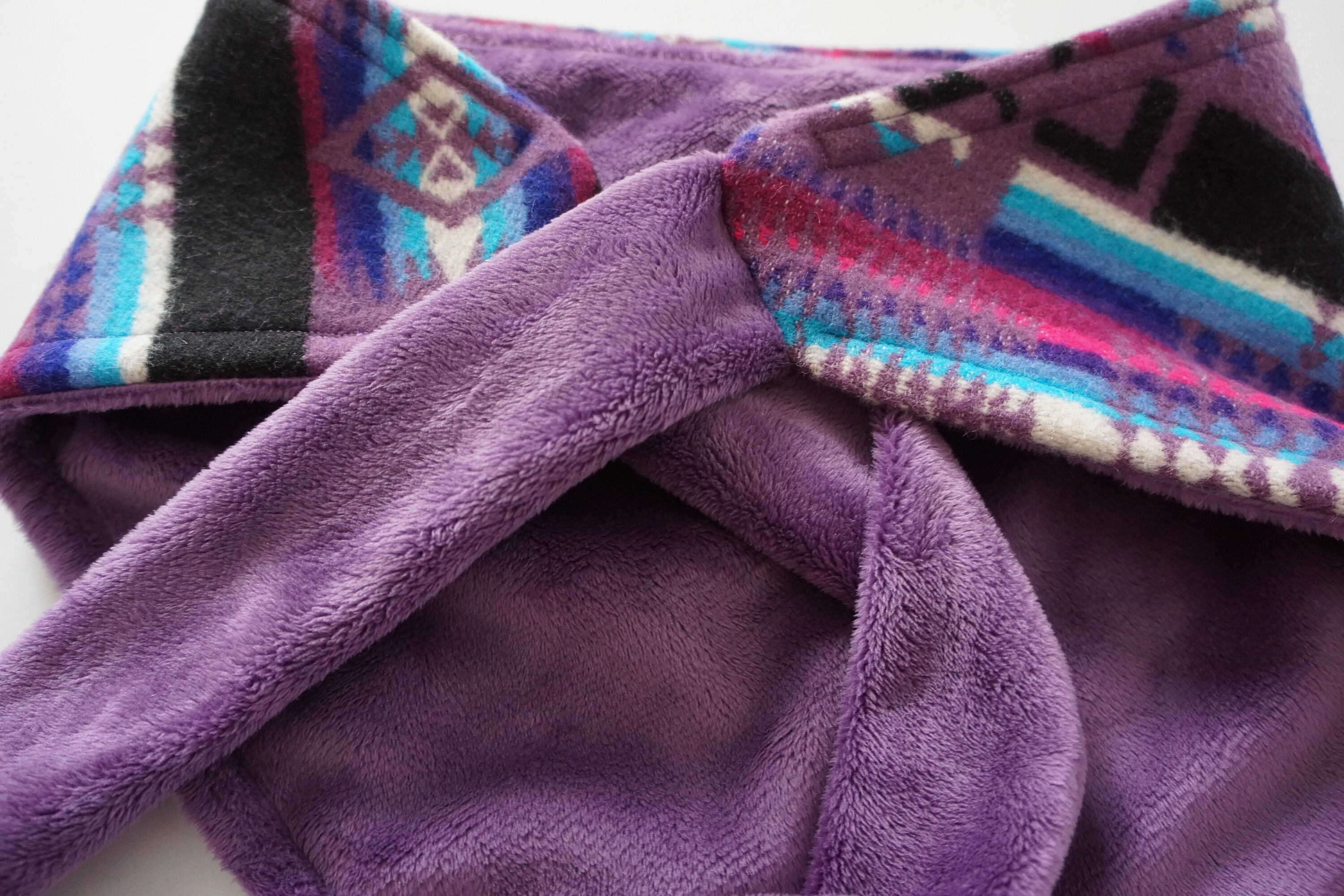 Micro Fleece Lined Bandana Scarf Made With Pendleton Wool - Etsy
