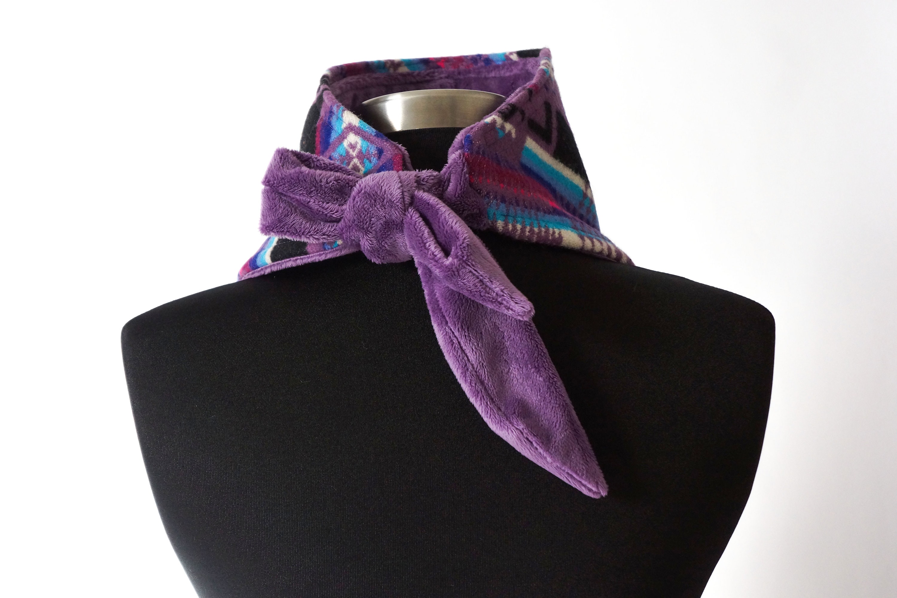 Micro Fleece Lined Bandana Scarf Made With Pendleton Wool - Etsy