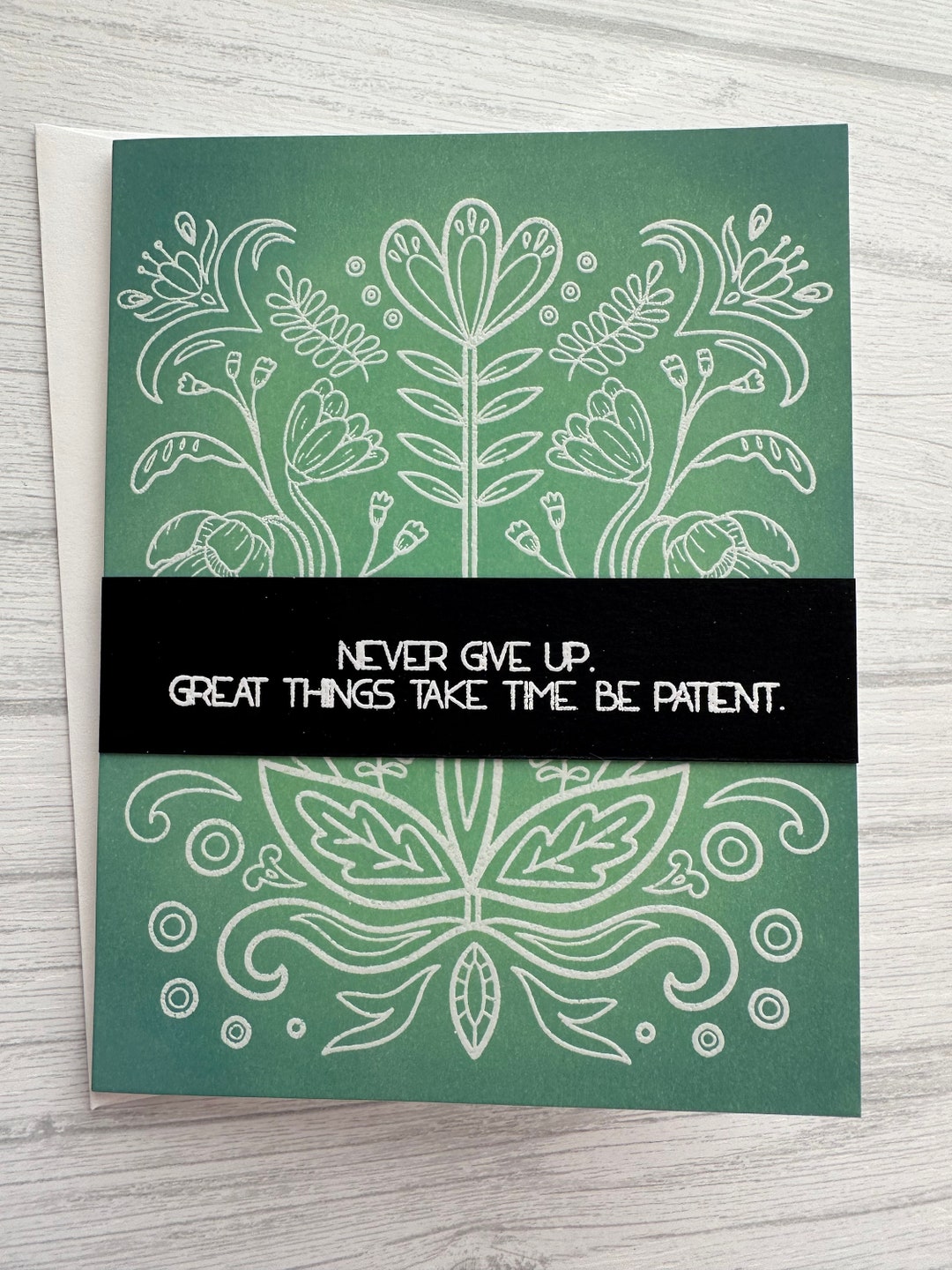 Handmade Encouragement Card - Etsy