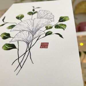 Ginkgo-eucalyptus Postcards - Etsy