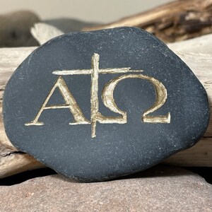 REVELATION- Alpha and Omega Stone (1 Stone) - Etsy