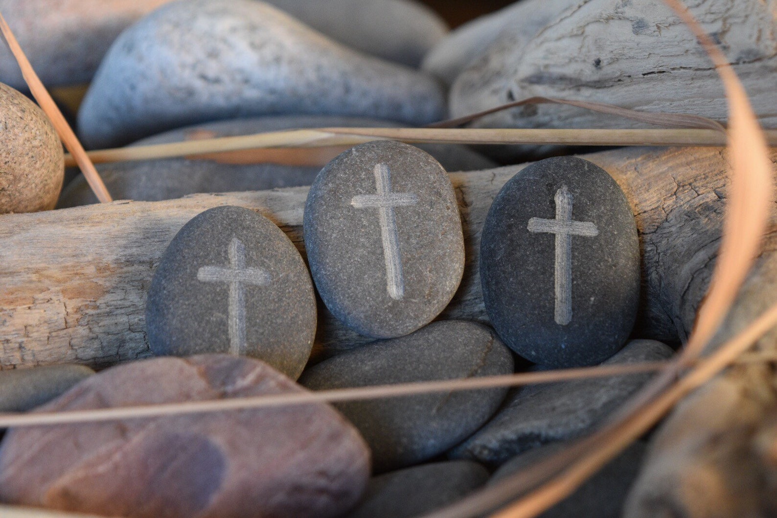 Pocket Cross Unpainted natural 1 Stone | Etsy