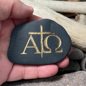 REVELATION- Alpha and Omega Stone (1 Stone) - Etsy