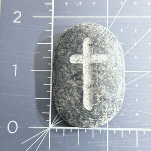 Pocket Cross - Unpainted (natural) 1 Stone - Etsy