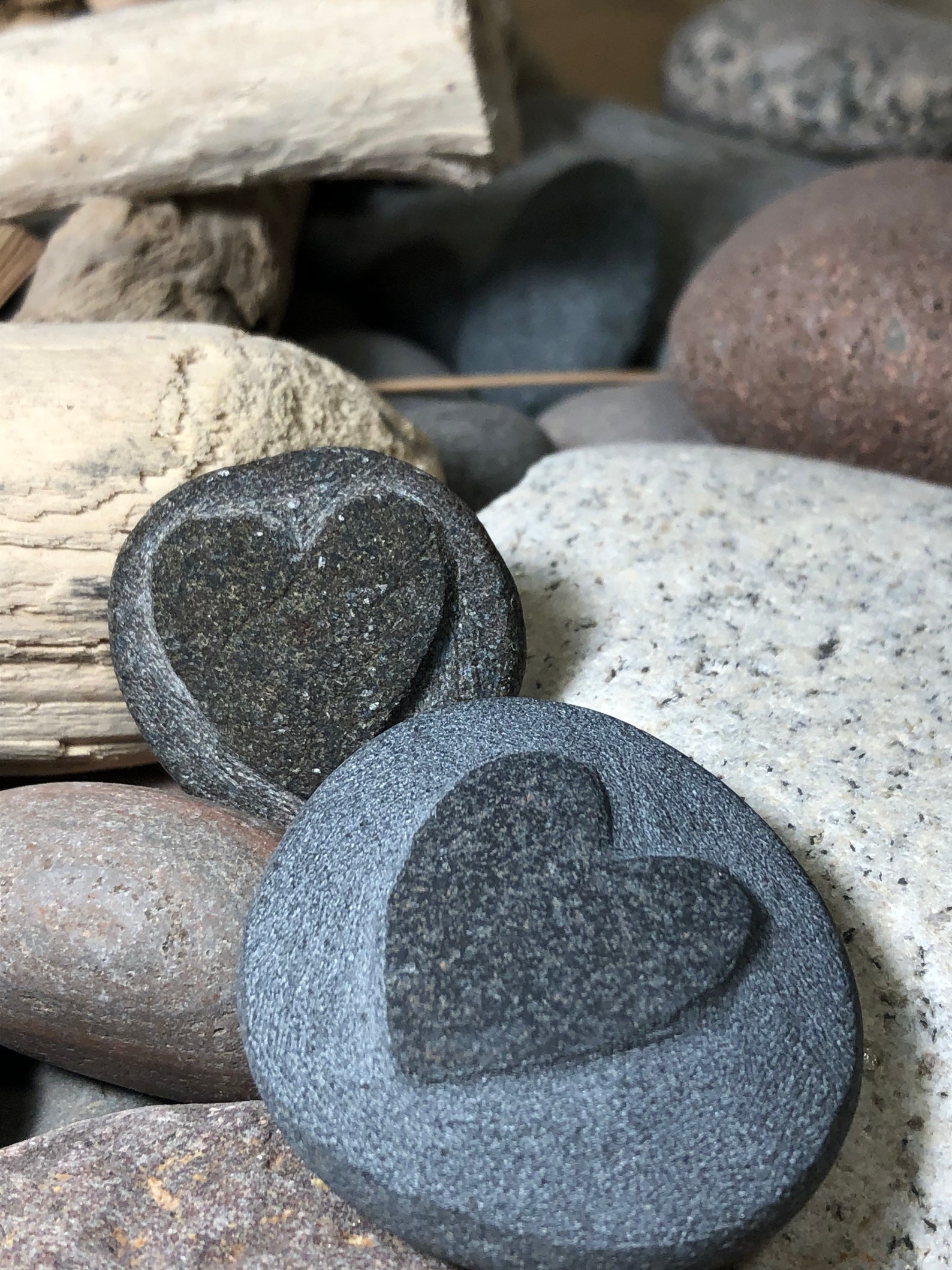 3D Heart Rock - 1 Sided (1 Ea) - Etsy