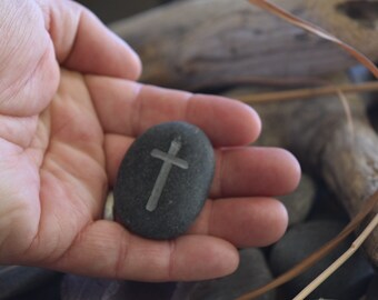 Natural Stone Cross | Etsy