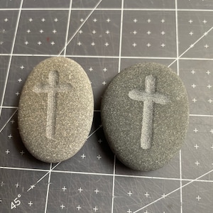 Pocket Cross Unpainted natural 1 Stone | Etsy