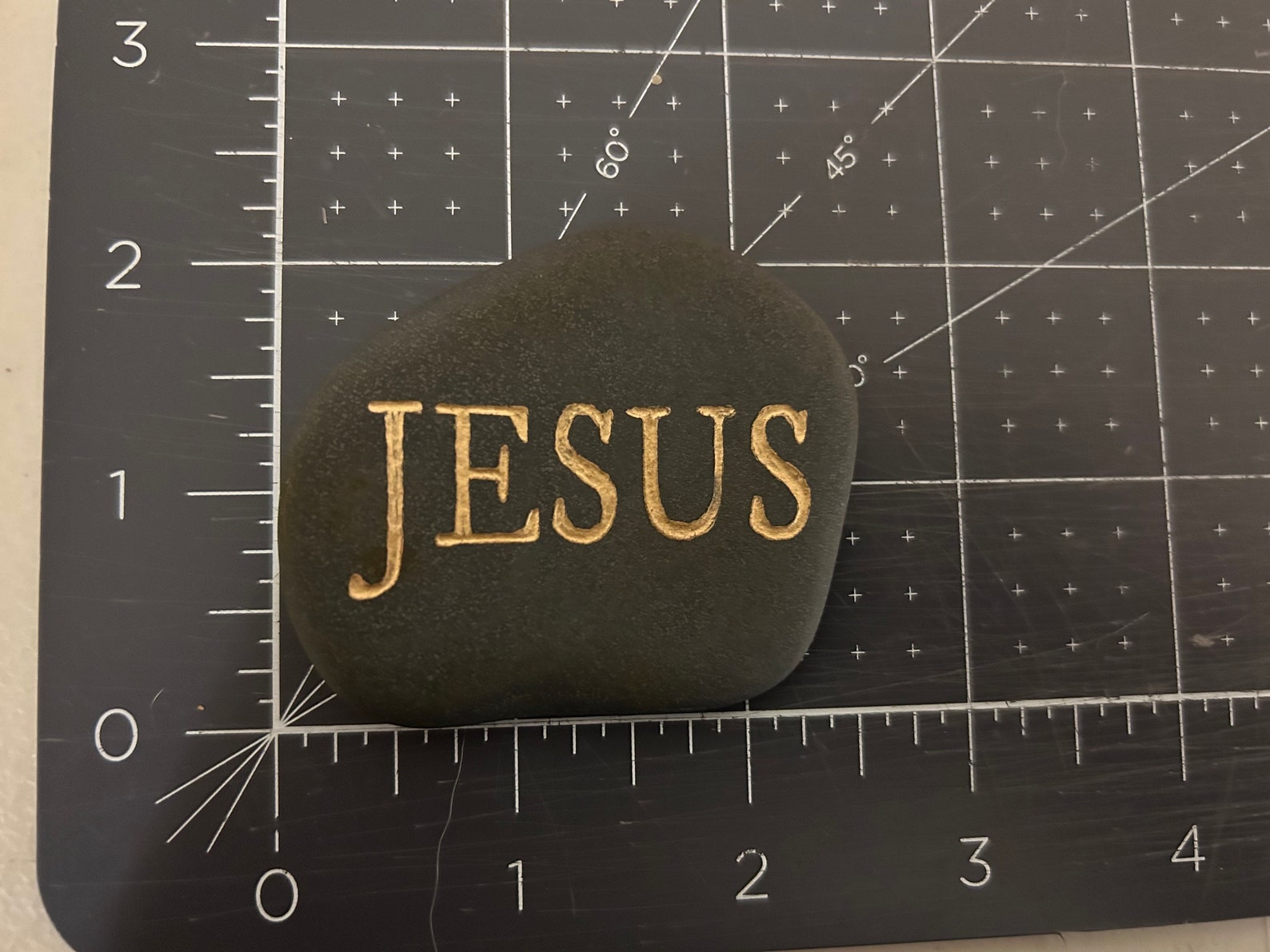 REVELATION- Alpha and Omega / Jesus 2-sided Engraved Stone (1 Stone) - Etsy