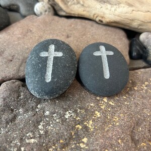 Pocket Cross - Unpainted (natural) 1 Stone - Etsy