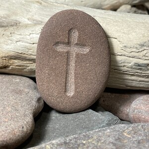 Pocket Cross Unpainted natural 1 Stone | Etsy