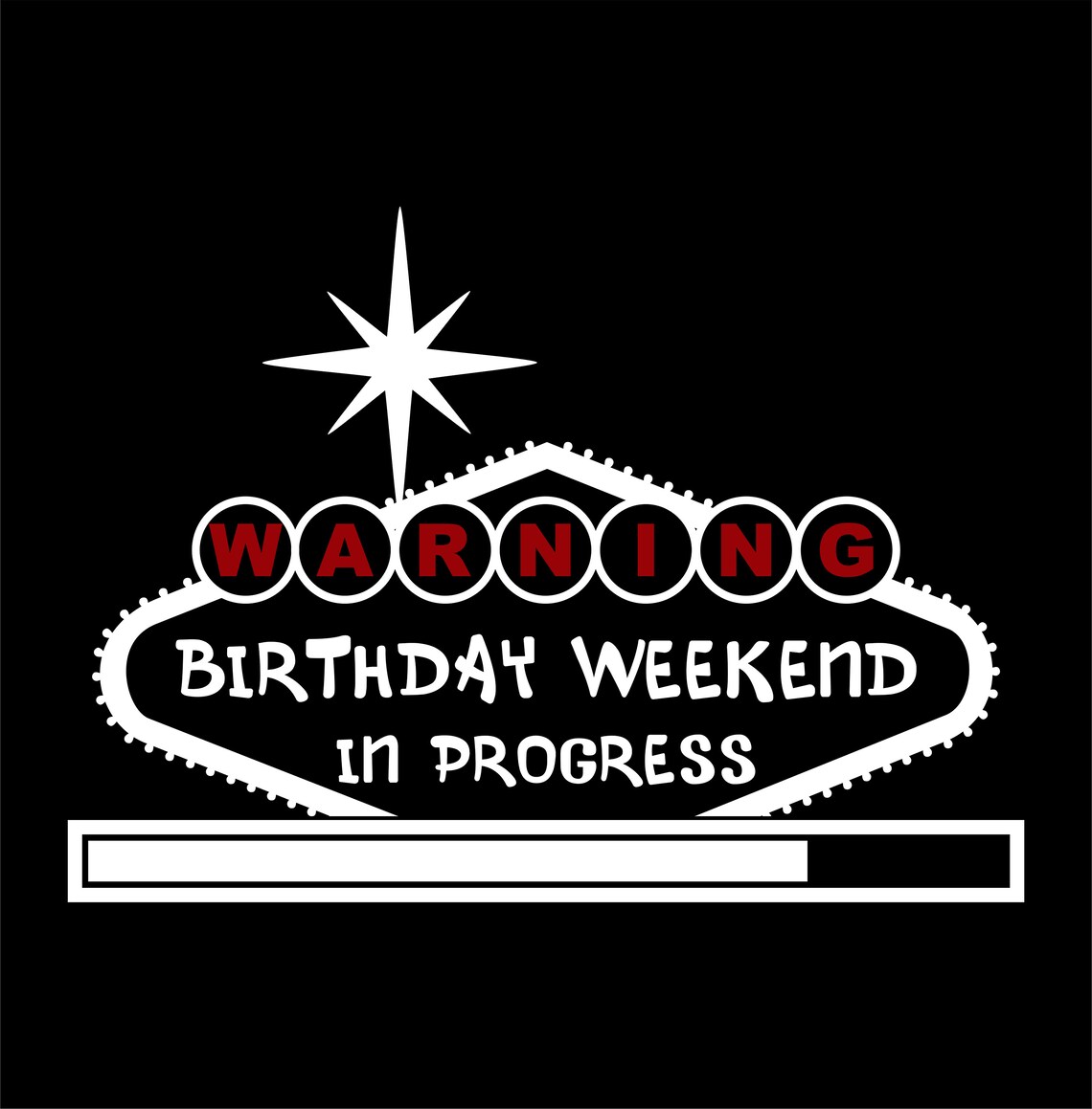 Las Vegas T-shirt Warning Birthday in Progress Nevada Shirt - Etsy