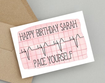 Cardiology Birthday Card - Etsy