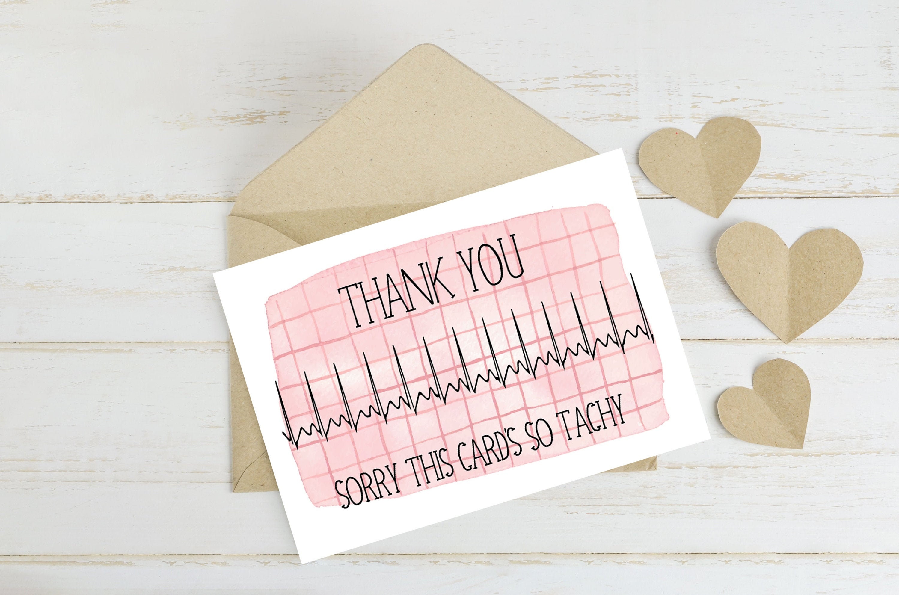 ECG Trace Funny Card Doctor/Nurse/Paramedic Birthday | Etsy