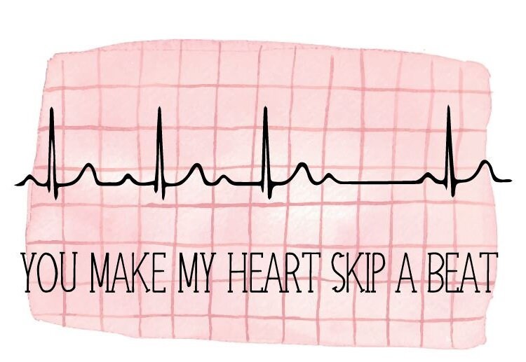 ECG Trace Funny Card Doctor/nurse/paramedic Valentines | Etsy