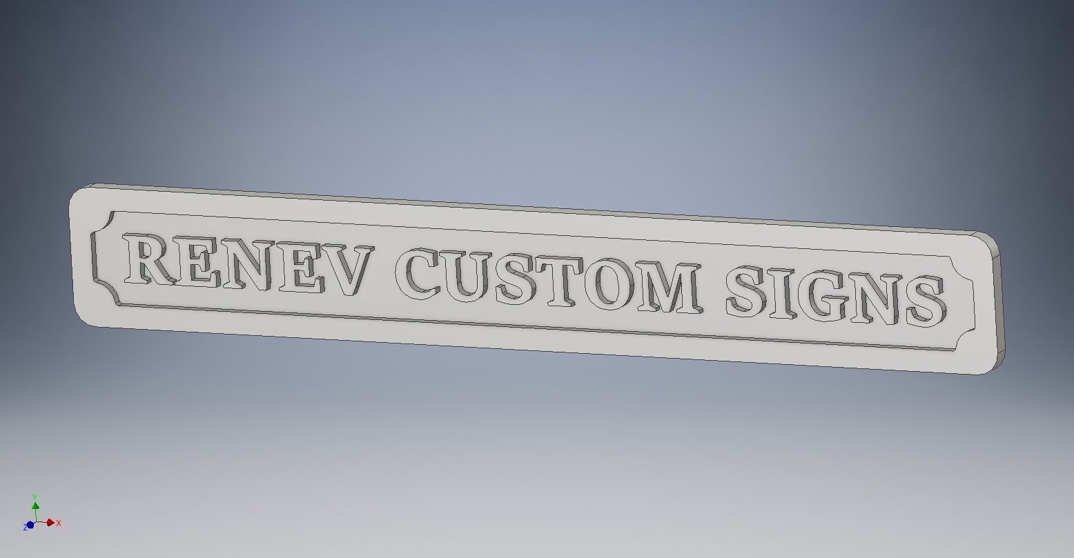 CUSTOM - Renevsign - Custom Aluminum Signs - Style A - Etsy