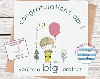 Big Brother Card | Etsy