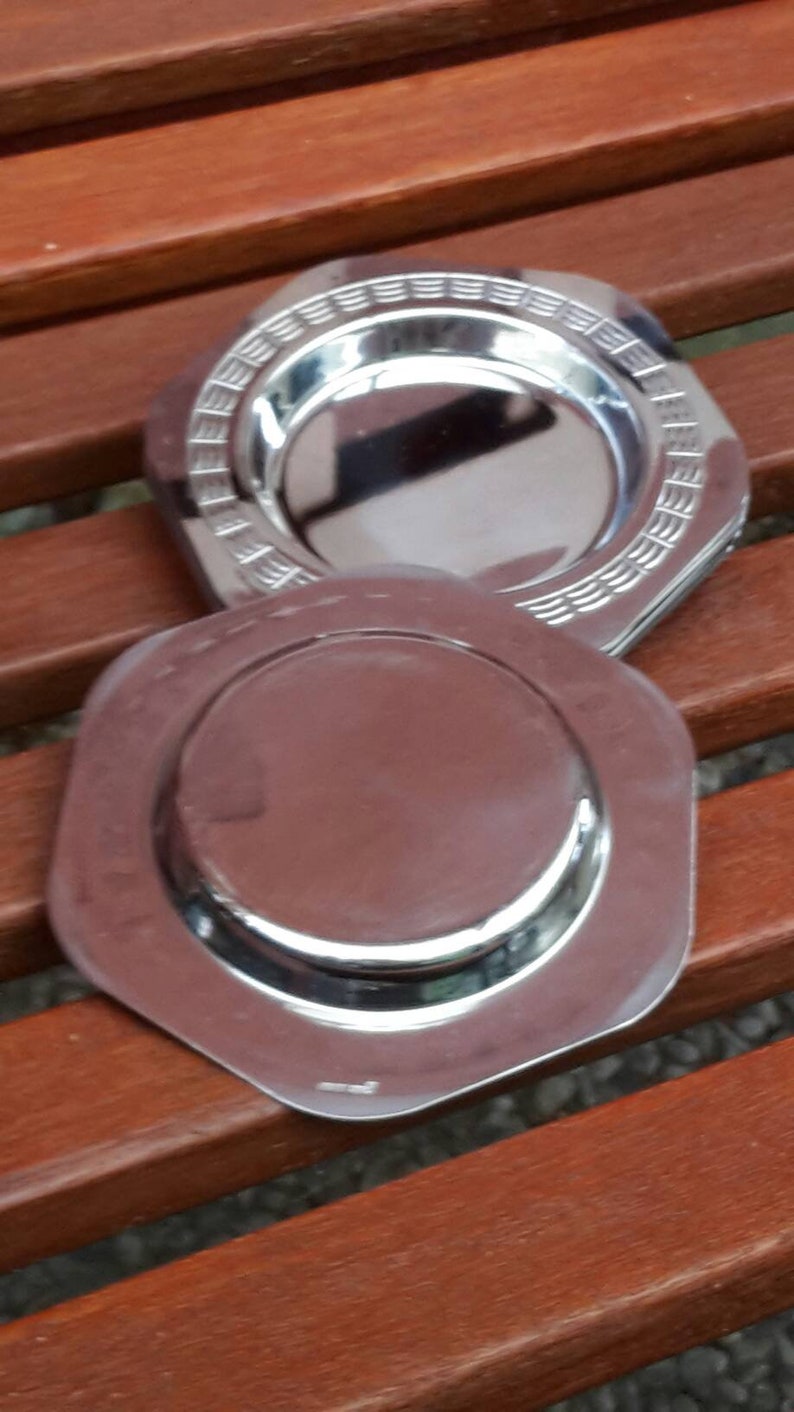 Untersetzter Edelstahl von 3Plus Solingen 70er Jahre | Etsy