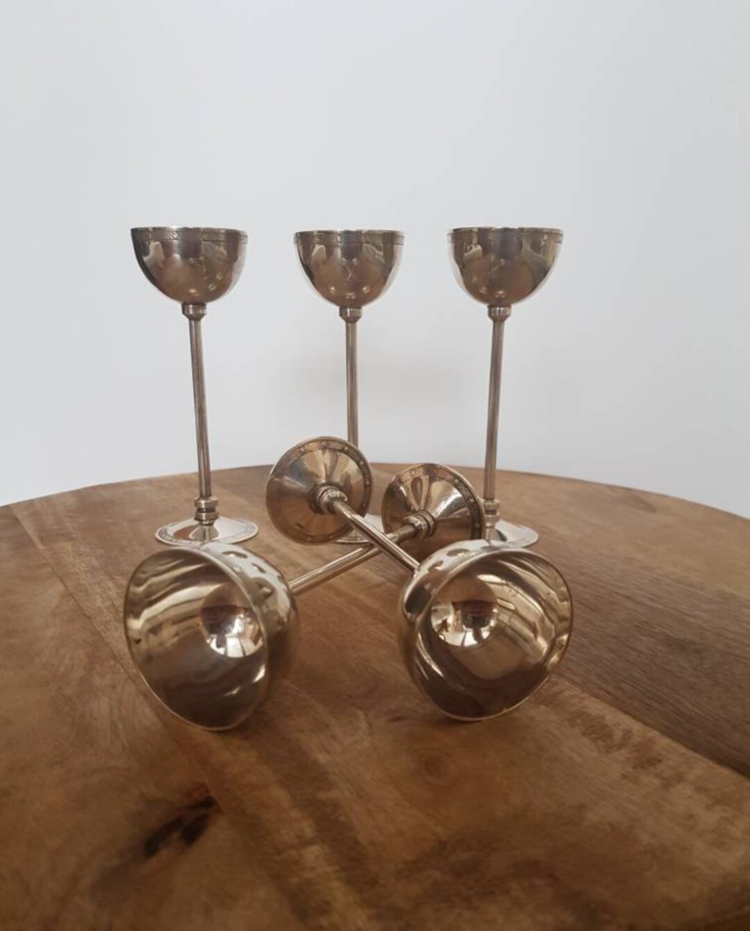 5 Liqueur Kleche Silver With Engraving Vintage - Etsy