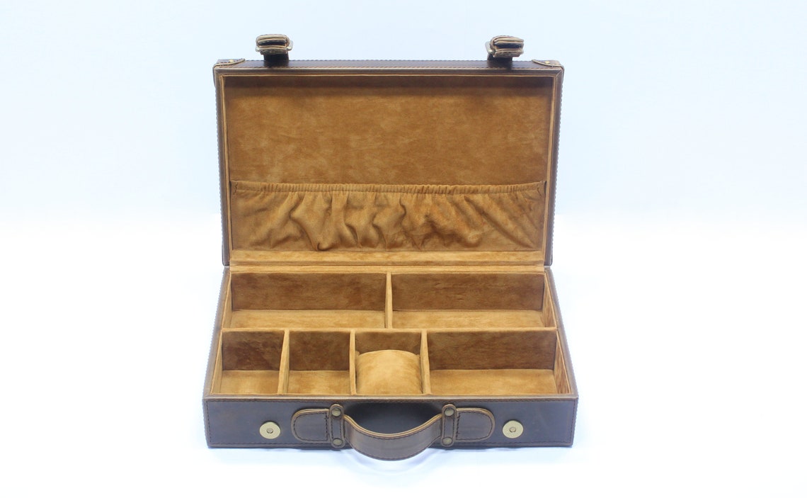 Leather Accessories Box for Men for Women Jewellery Trunk | Etsy