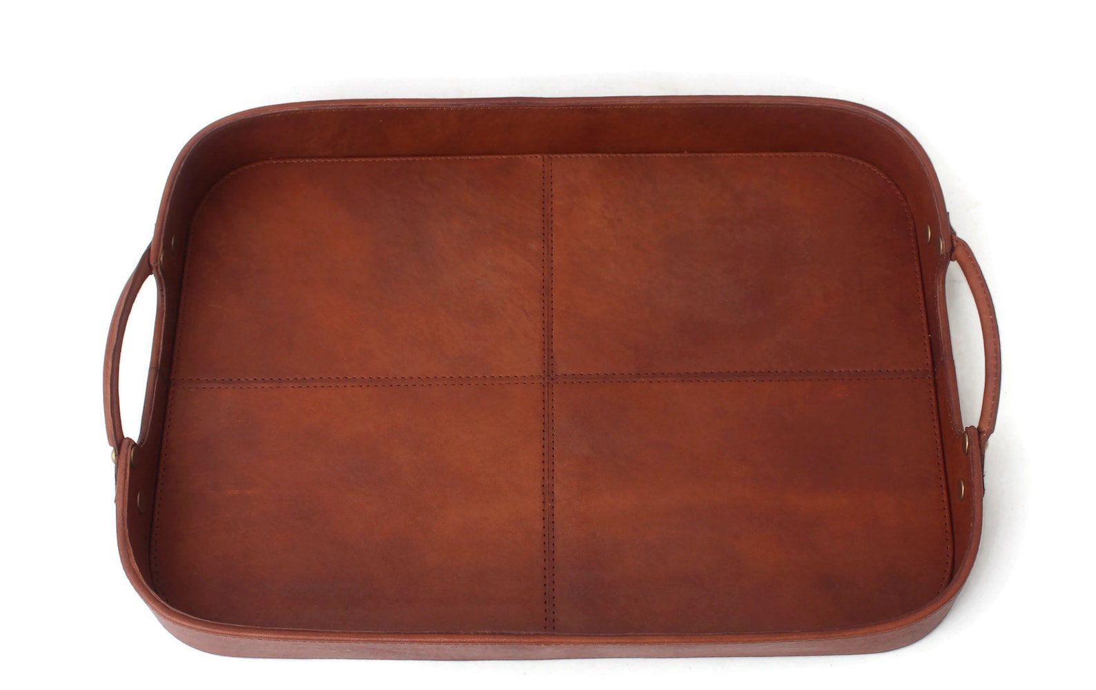 Customized Handmade Leather Tray for Office - Home Decor - Kitchen ...