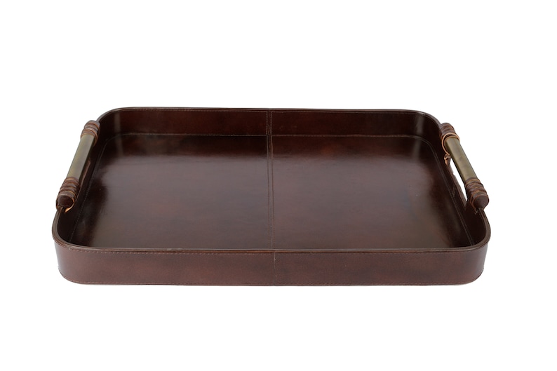 Customized Handmade Leather Tray for Office Home Kitchen - Etsy