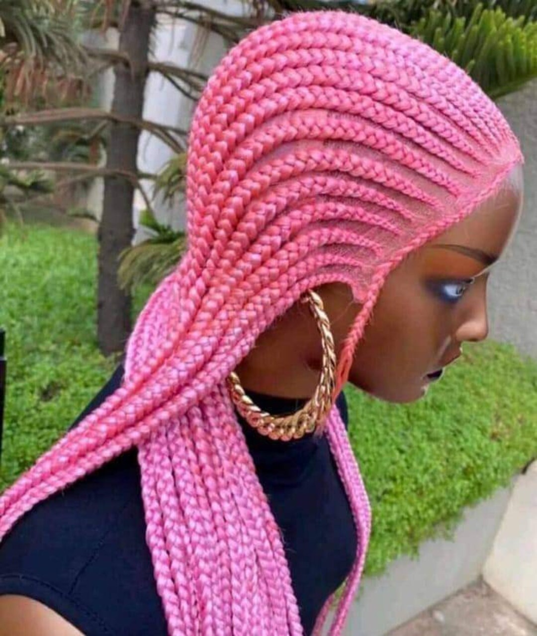 All Backbraids,braid,braided Wig,faux Logs Wigs,wigs for Black Woman ...