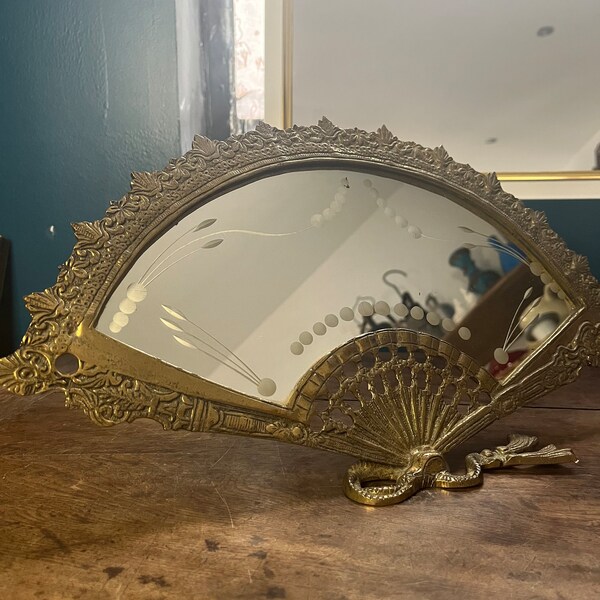 Fan Shaped Mirror - Etsy UK