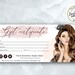Makeup Hair Stylist Editable Gift Card - Luxury Beauty Gift Certificate ...