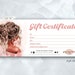 Editable Hair Salon Gift Certificate Template Bridal Gift Voucher Hair ...