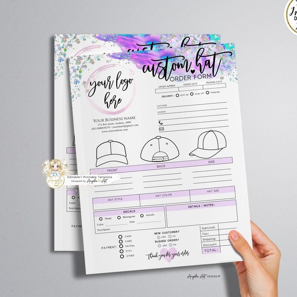 Custom Hat Order Form - Etsy