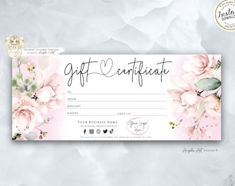 Gift Card Flyer, Gift Certificate Template, Gift Voucher Template ...