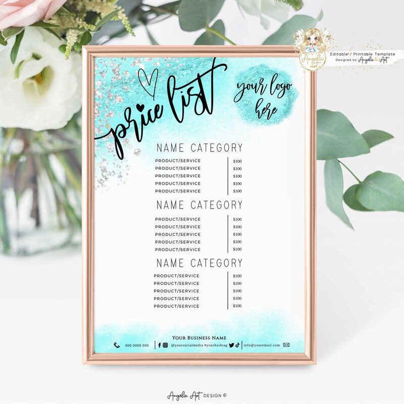 Pricing Template - Etsy