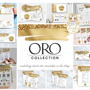 ORO - Modern Gold INVOICE Form Template, Gold Printable Invoice Form ...