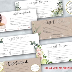 Cookie Gift Certificate Template - Bakery Sweets Gift Voucher ...