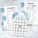 Blue Balloons Baby Shower Games Bundle Download Baby Boy Shower ...