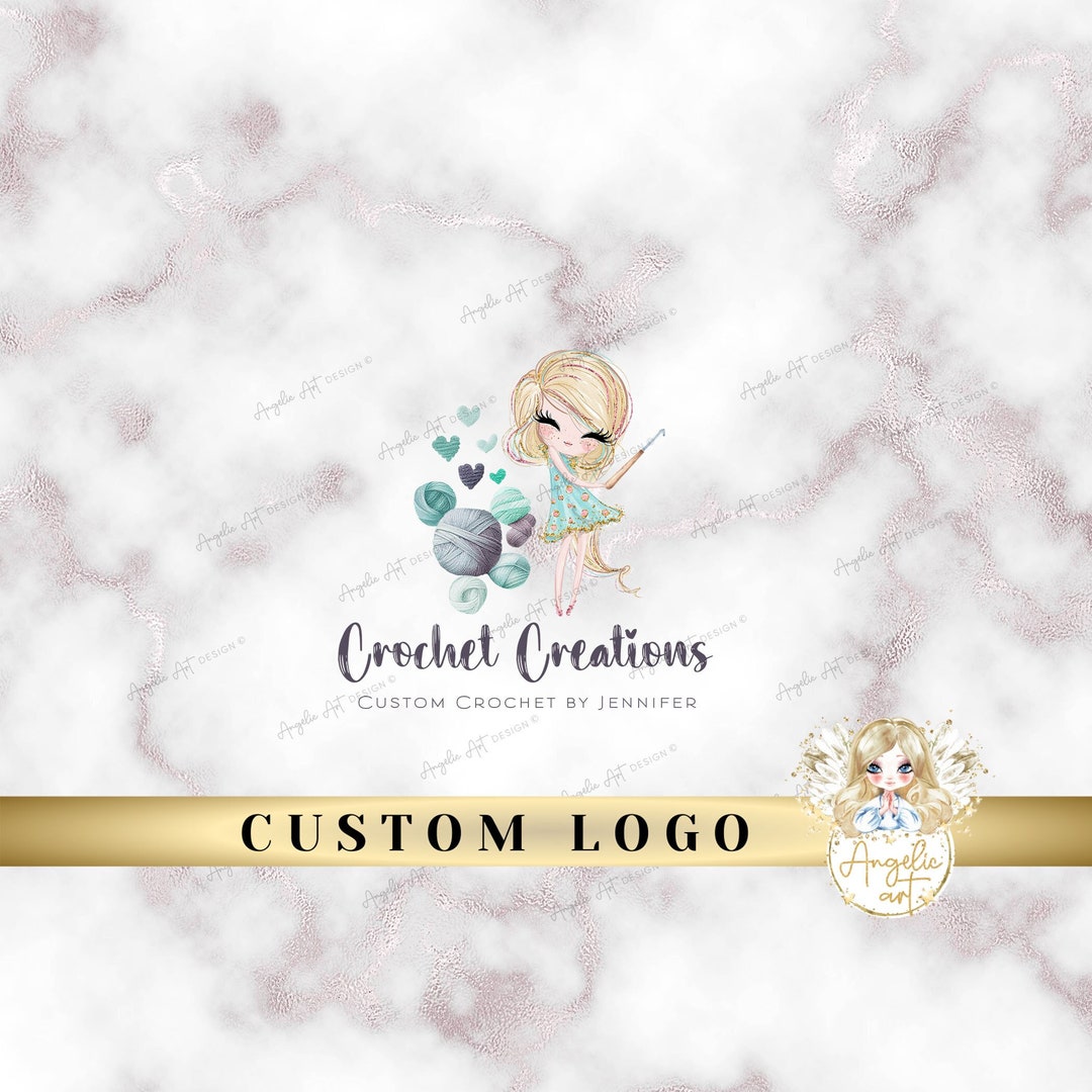 Crochet Business LOGO Crochet Maker Custom Editable Logo Template ...