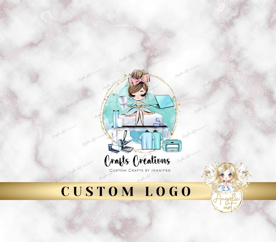 Crafter Business LOGO Crafter Custom Editable Logo Template Teal Mint ...
