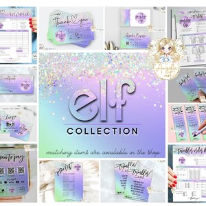 ELF - Scan to Pay Template, Holographic Glitter Purple Payment Sign, QR ...