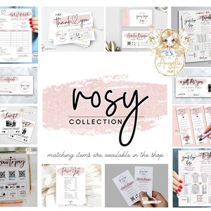 ROSY - Rose Gold Order Form Template, Modern Printable Order Form ...