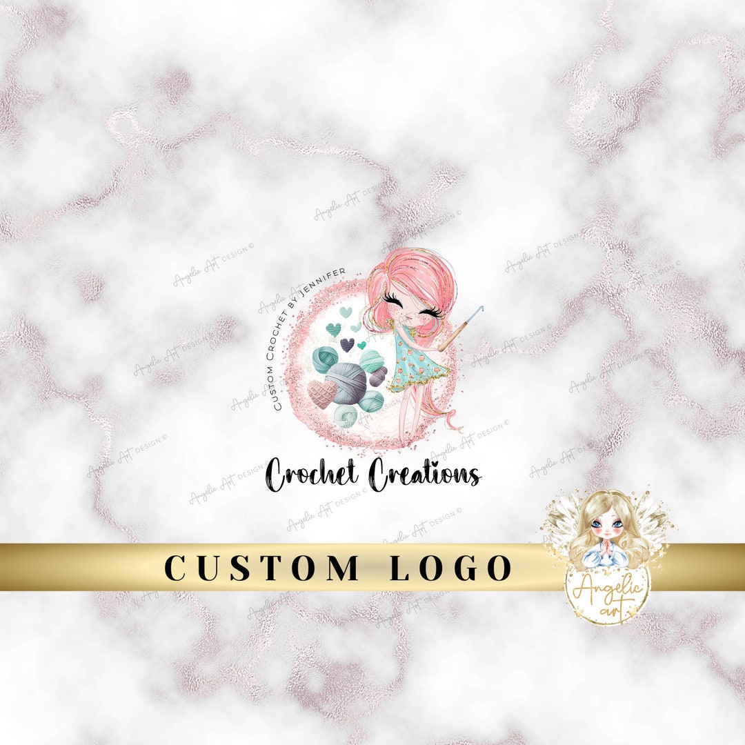 Crochet Yarn Business LOGO Crochet Maker Custom Logo Template ...
