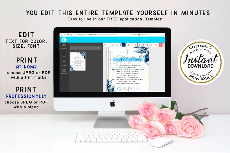 ST PETER Baptism Prayer Blessing Sign Template Baptism - Etsy