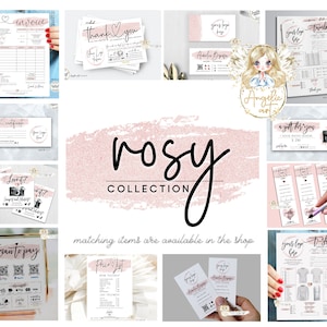 ROSY - Sewing Business Invoice, Rosegold Invoice Template, Modern ...