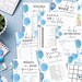 Blue Balloons Baby Shower Games Bundle Download Baby Boy Shower ...