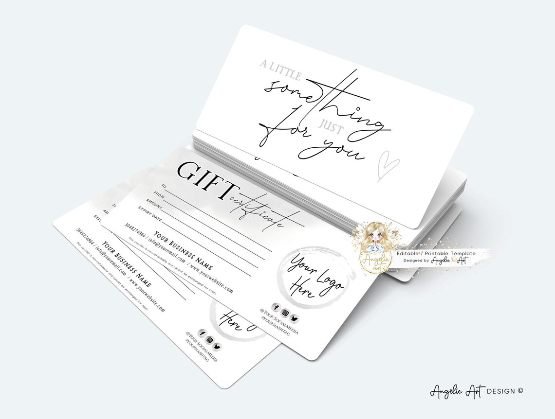 Editable Gift Certificate Editable Gift Voucher Instant - Etsy