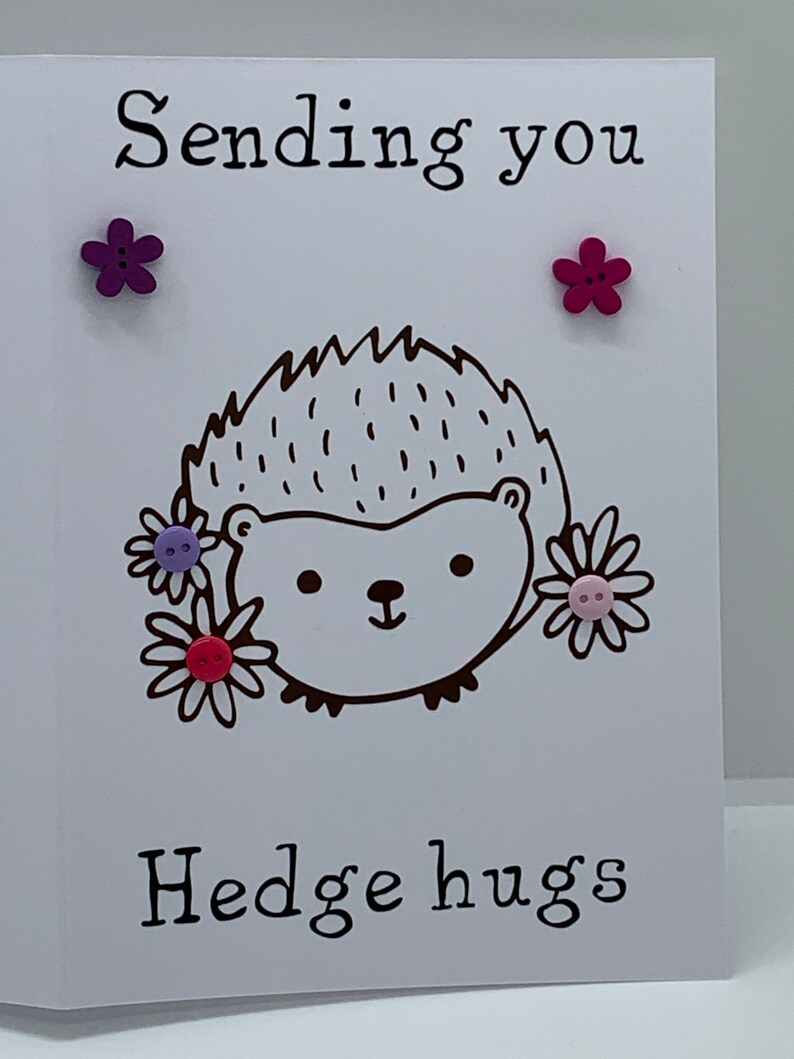 Sending You Hedge Hugs Card Thinking of You Card Get Well | Etsy UK