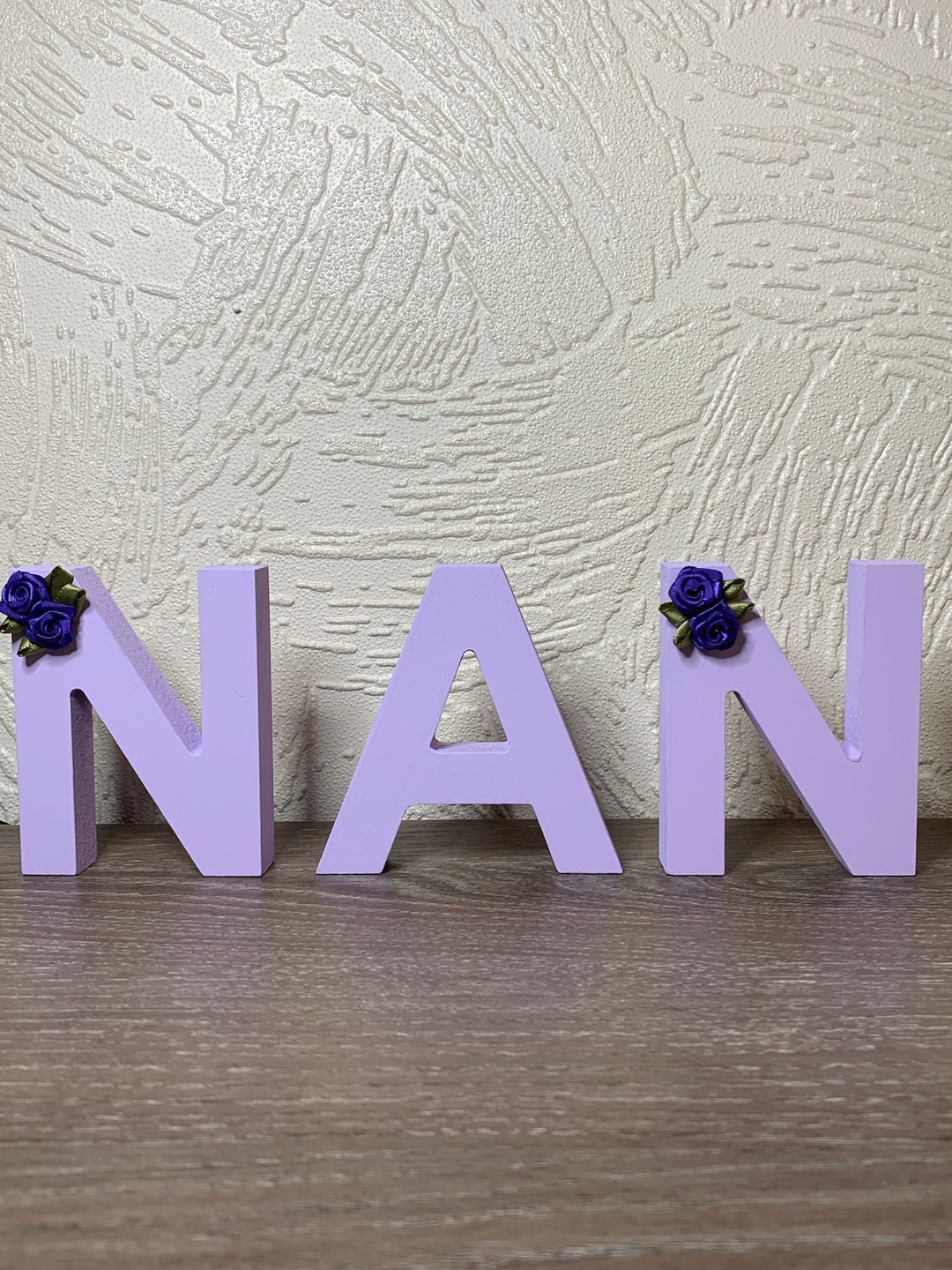 Freestanding Wooden Nan Letter Set Wooden Name Letters Nan - Etsy